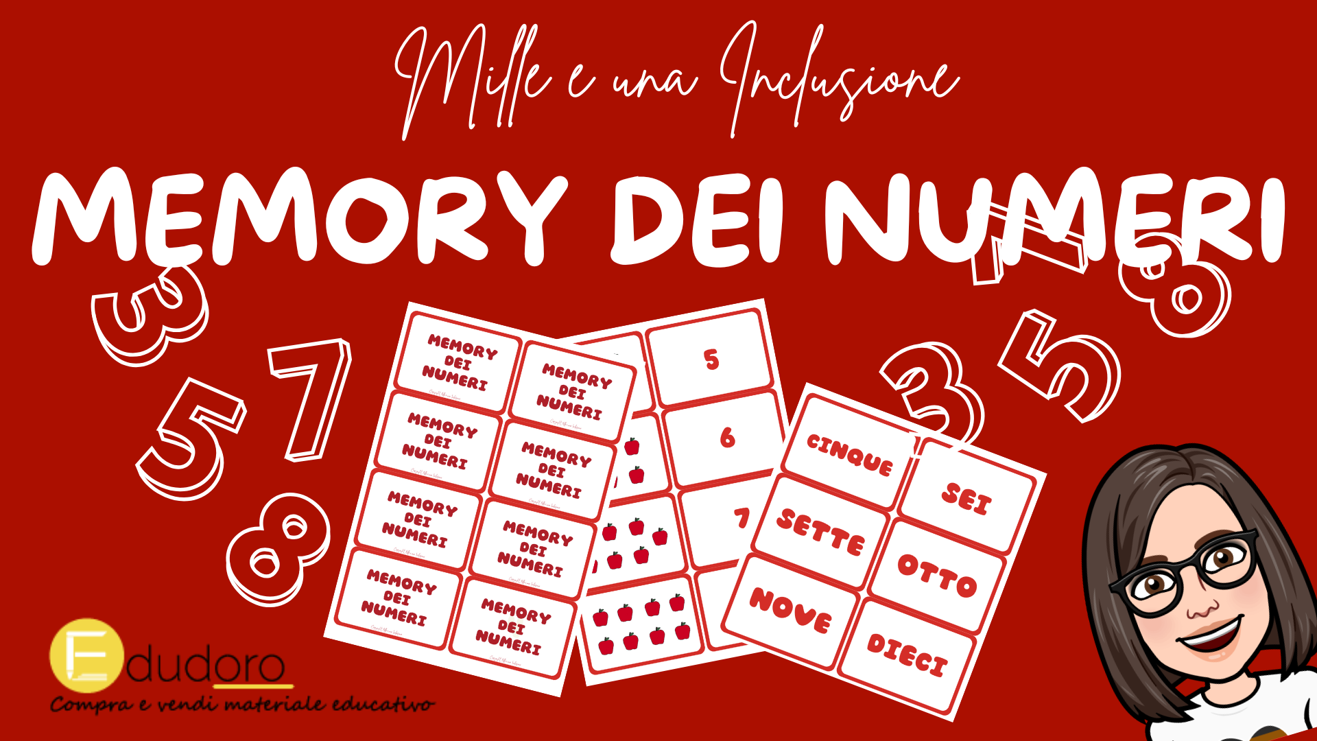 FLASHCARDS: NUMERI ENTRO IL 10 • Edudoro