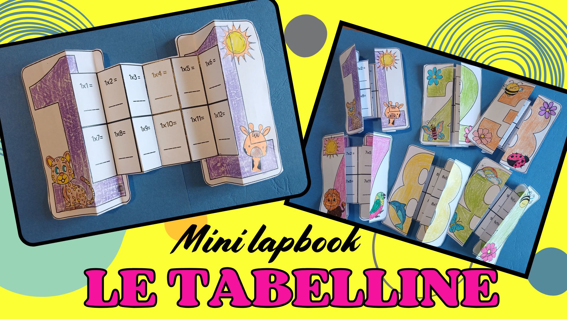 MINI LAPBOOK LE TABELLINE • Edudoro