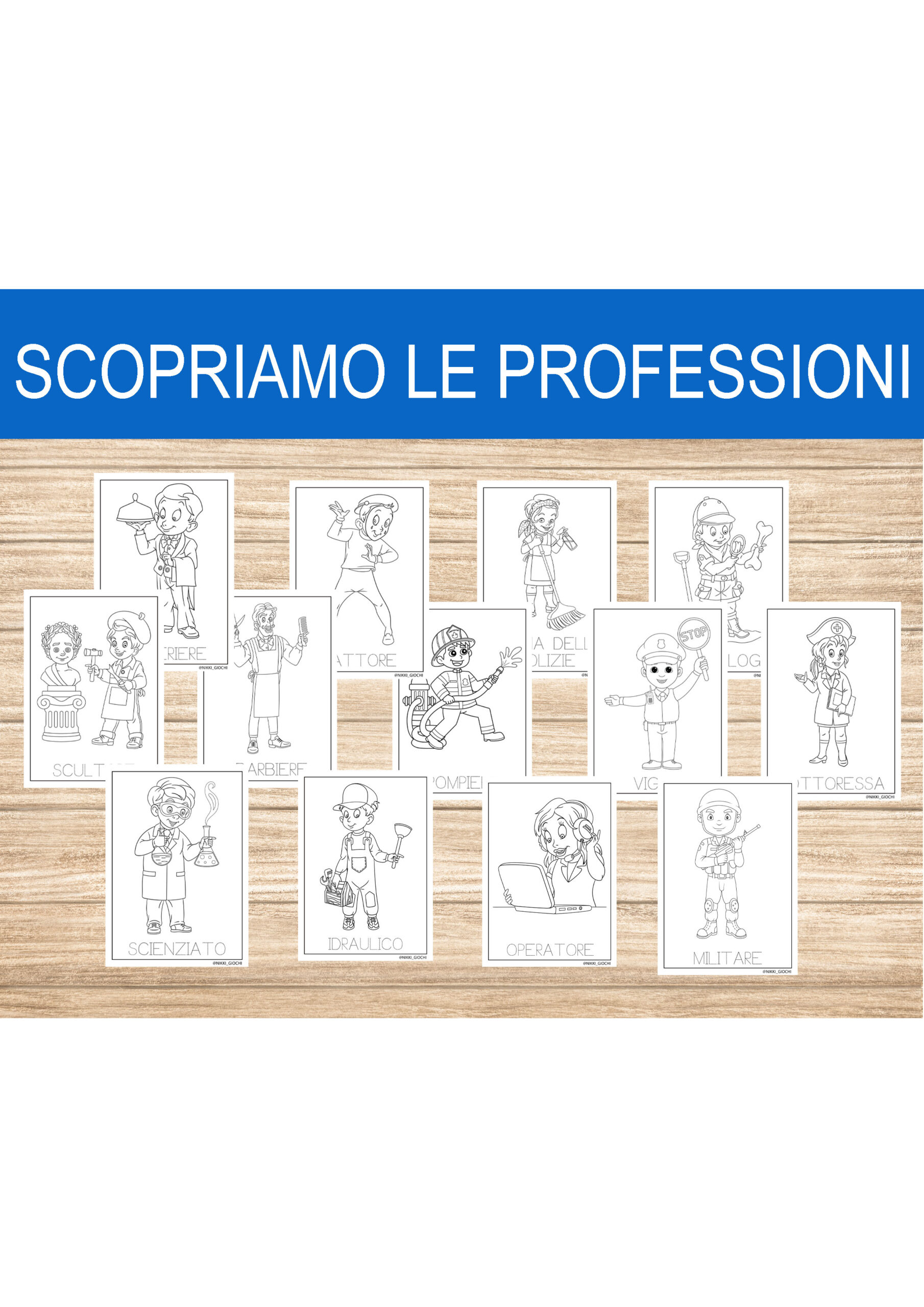 Schede didattiche: scopriamo le professioni • Edudoro