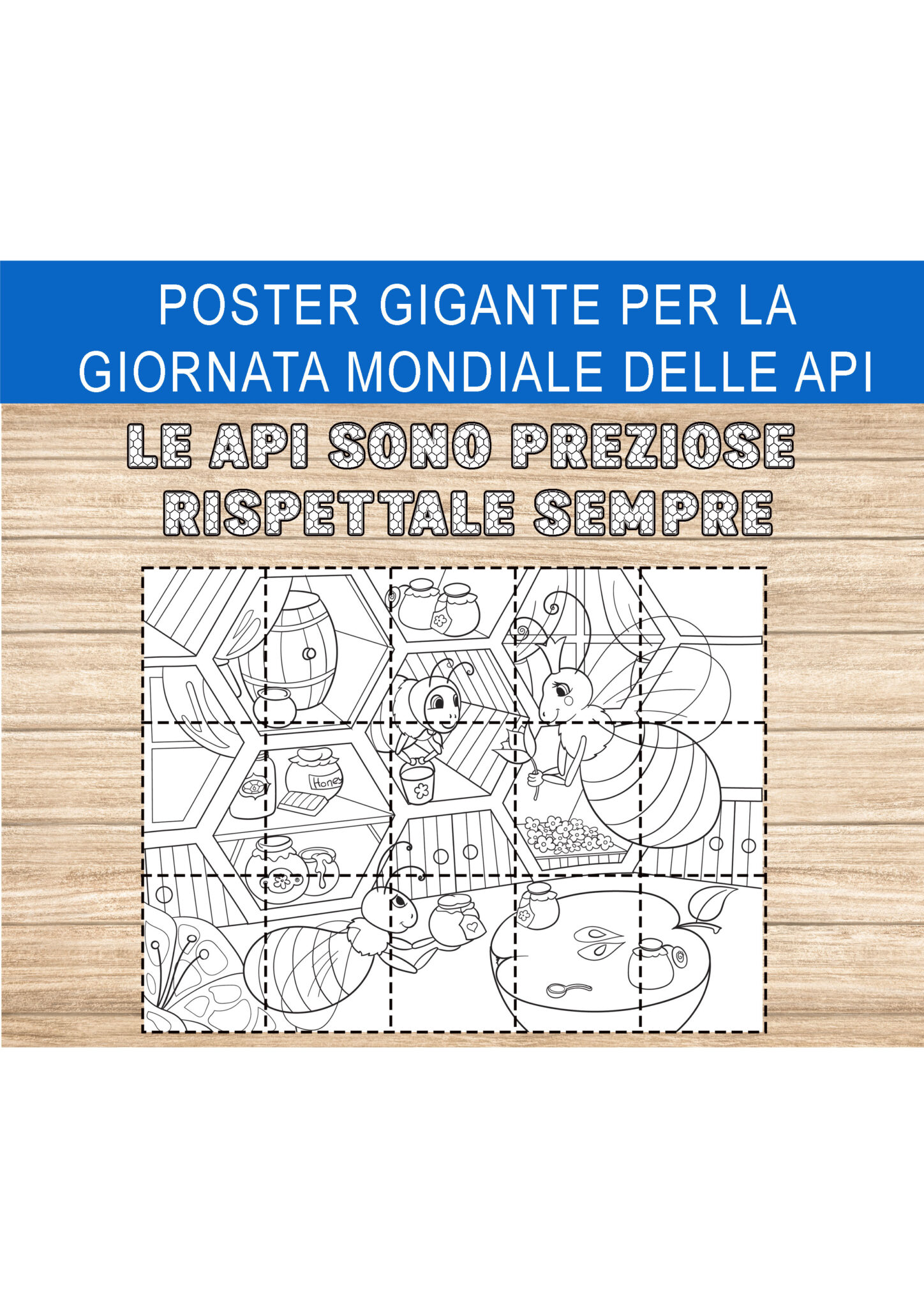 poster gigante per la Giornata mondiale delle api • Edudoro