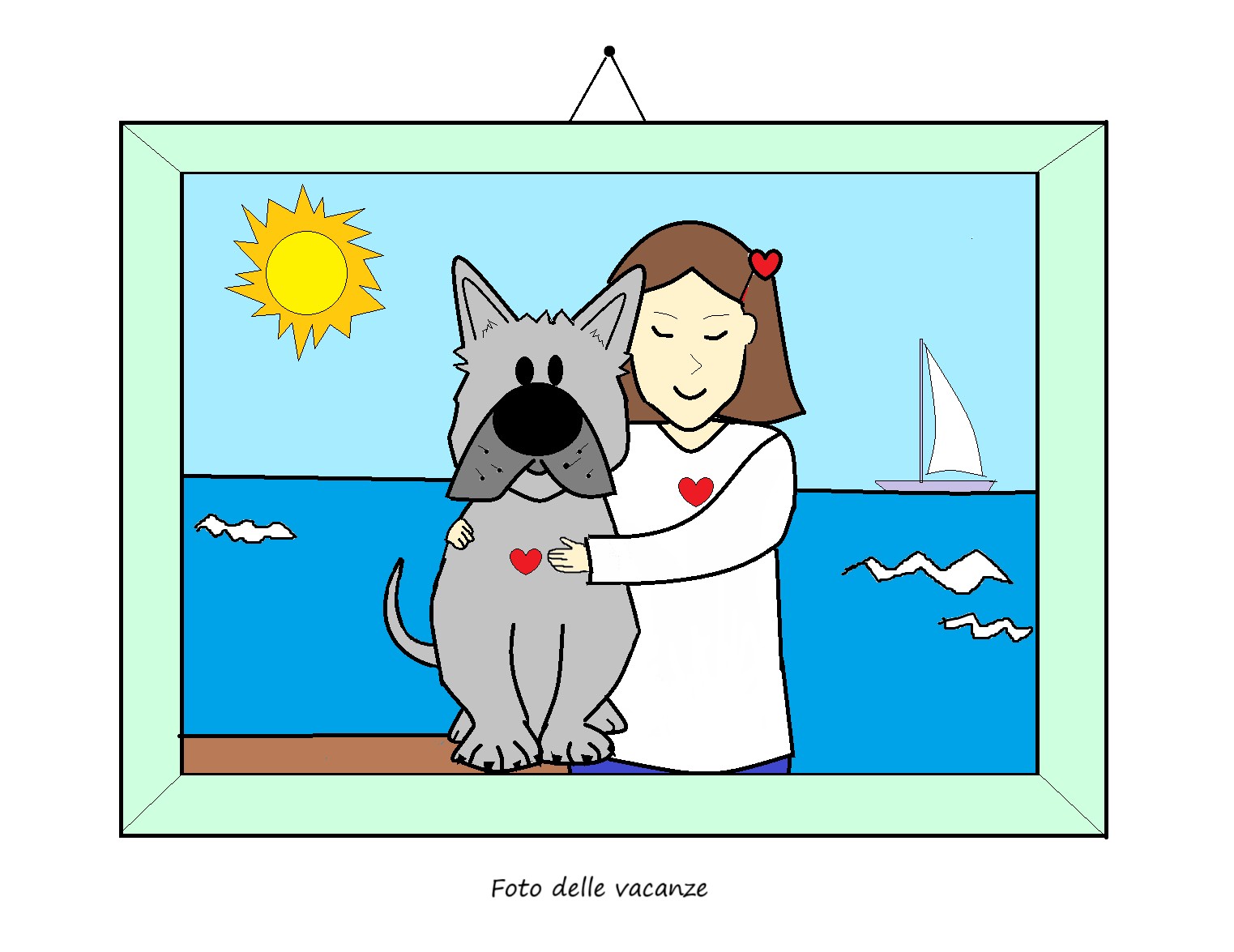 UNA VACANZA DIECI E LODE - Breve testo + disegni originali da colorare ...