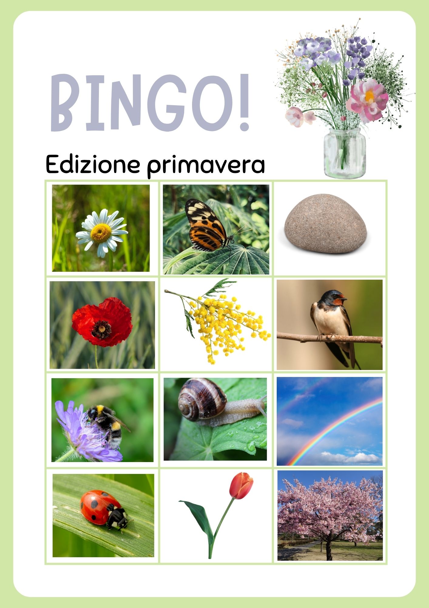 Bingo della Primavera • Edudoro