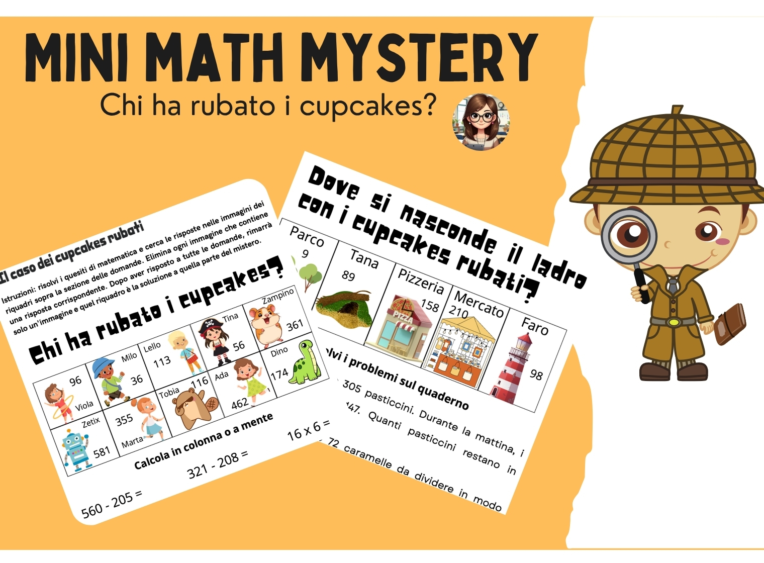 Mini Math Mystery: chi ha rubato i cupcakes? • Edudoro