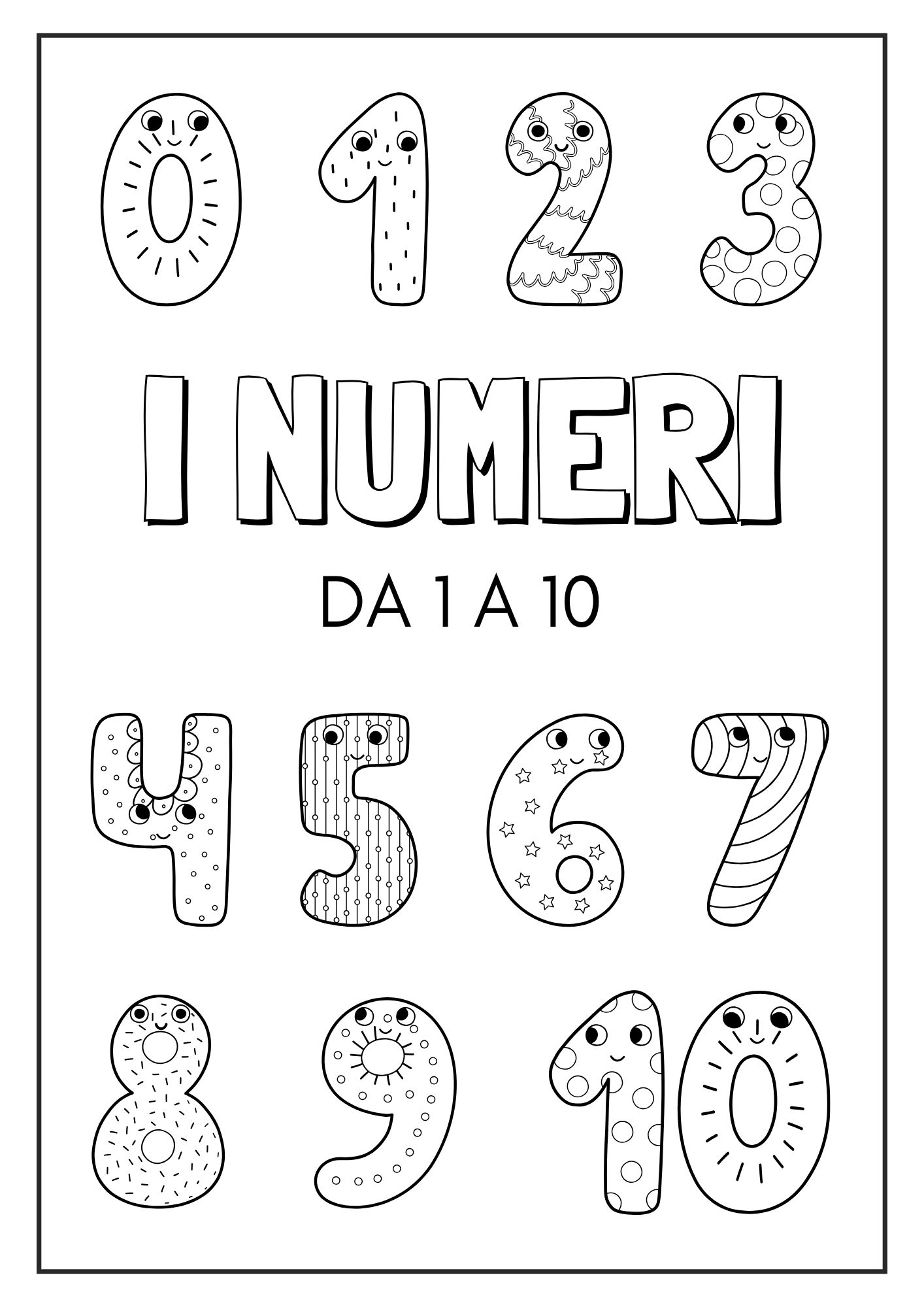 I NUMERI DA 1 A 10 • Edudoro