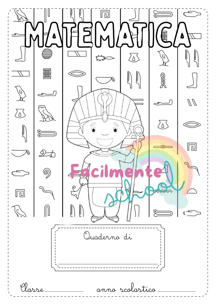 Copertina MATEMATICA classe 4^ tema egizi • Edudoro