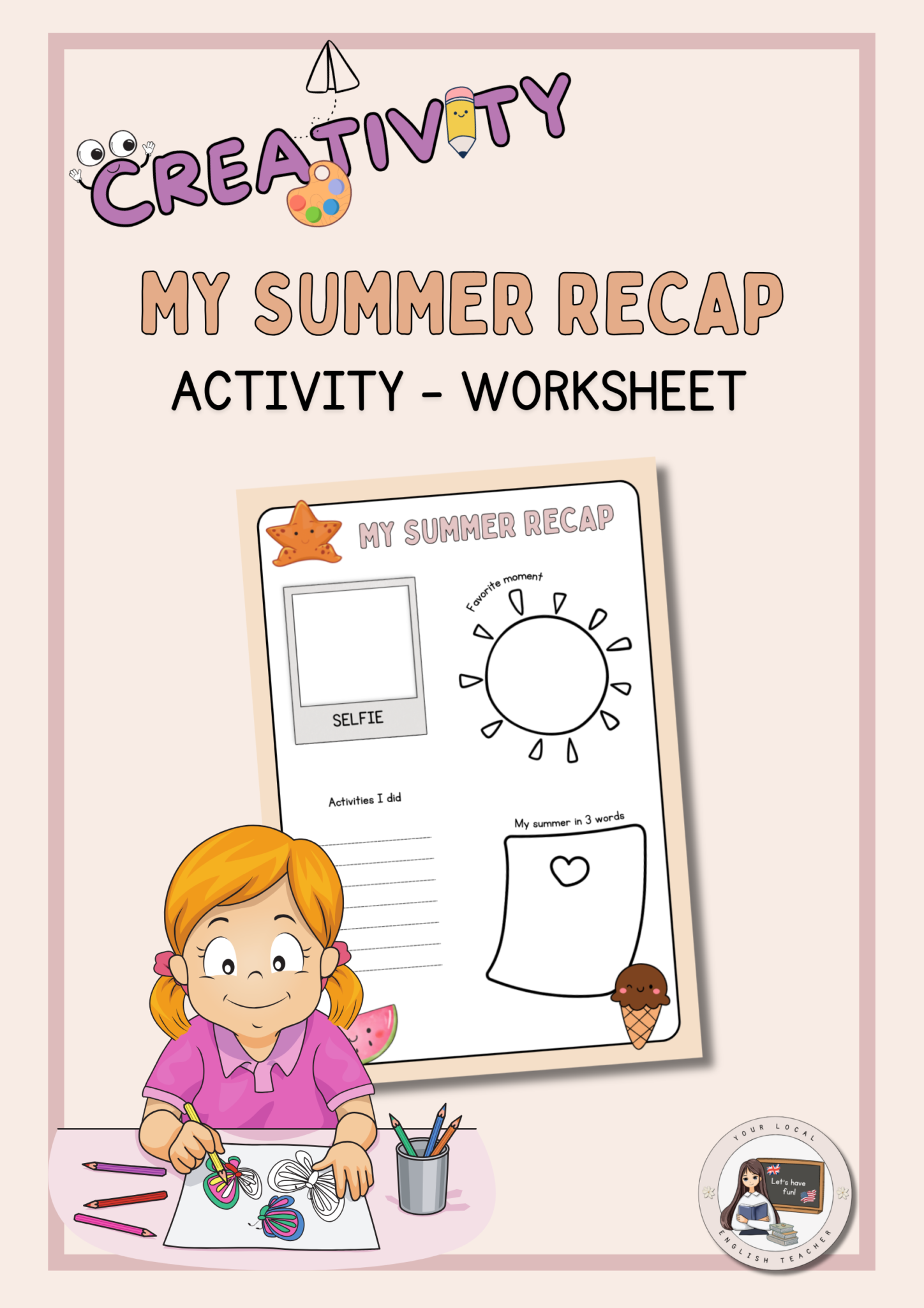 MY SUMMER RECAP - ACTIVITY, WORKSHEET, SCHEDA • Edudoro