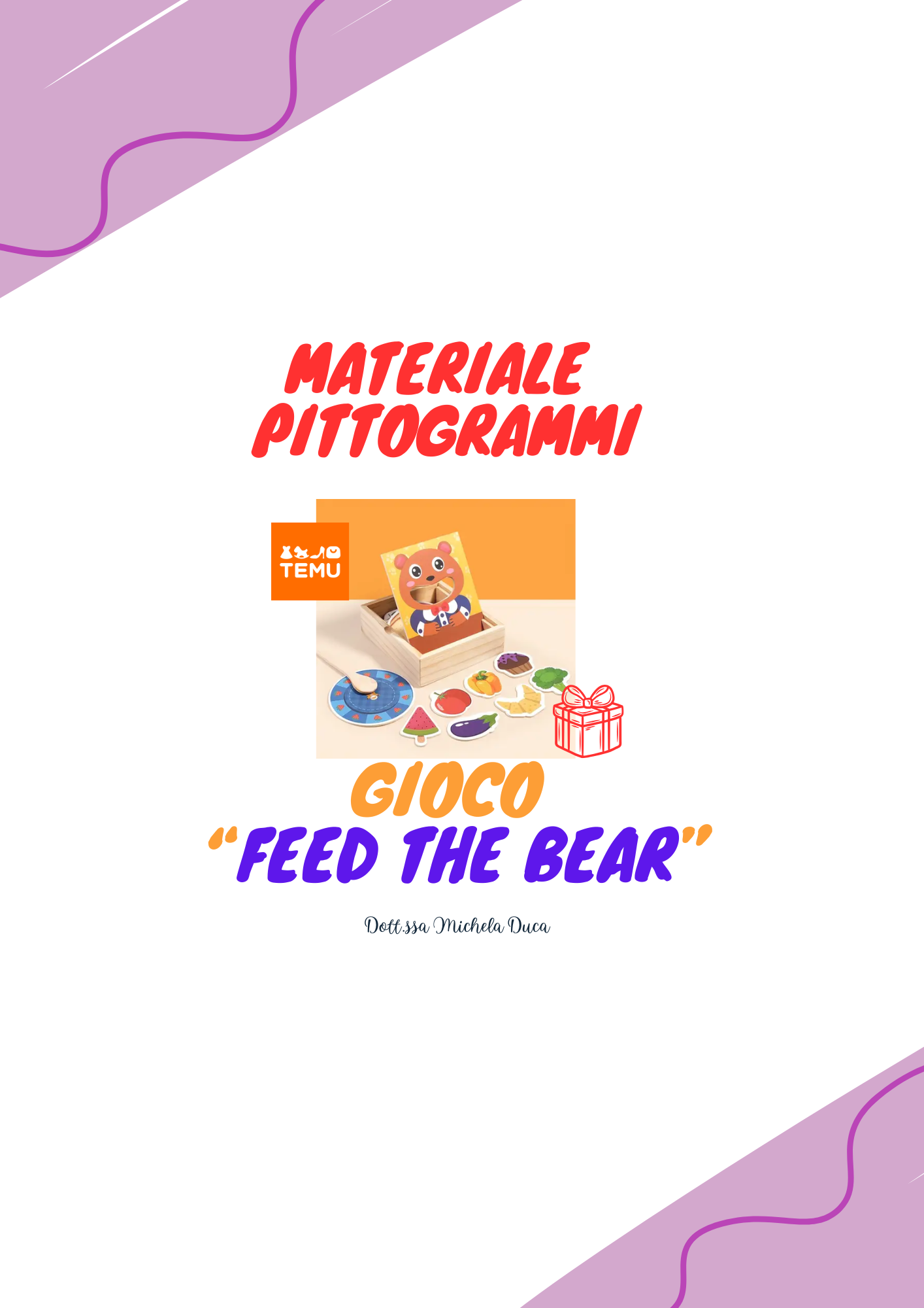 Feed the bear • Edudoro