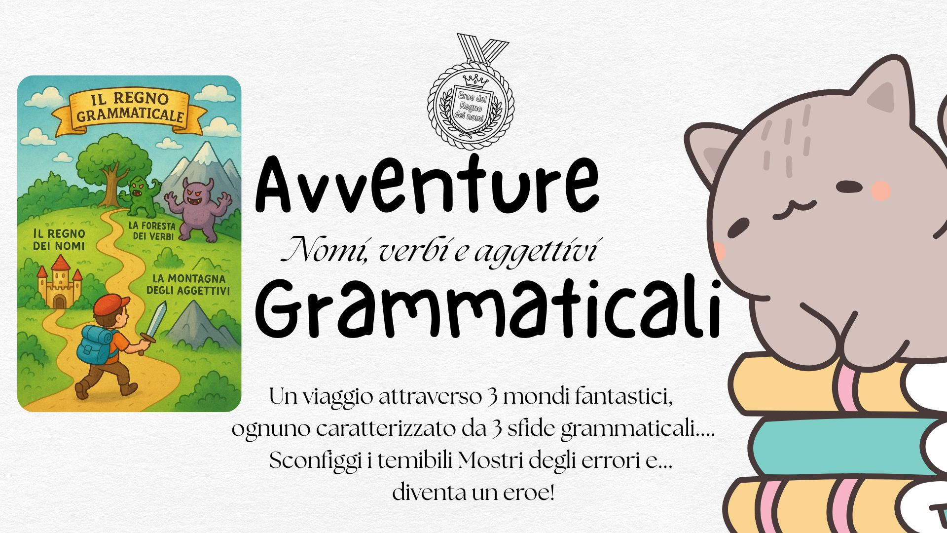 Avventure grammaticali: nomi, verbi e aggettivi • Edudoro