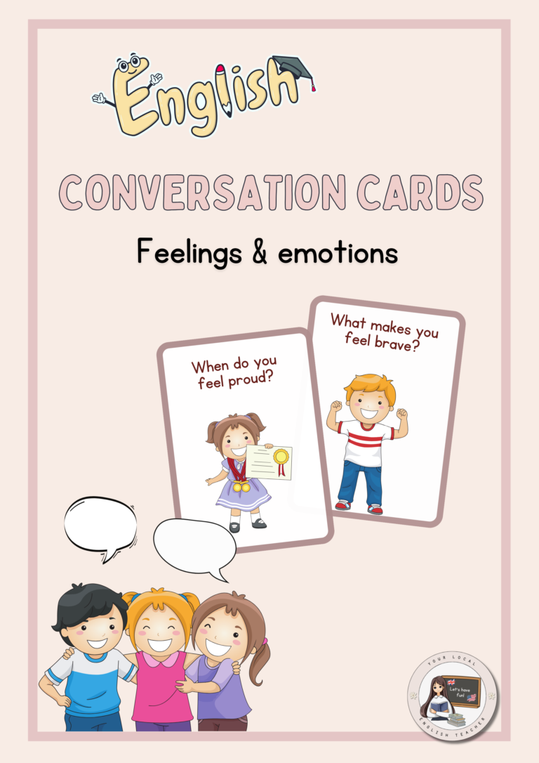 CONVERSATION CARDS - FEELINGS & EMOTIONS | SHEDE DI CONVERSAZIONE ...