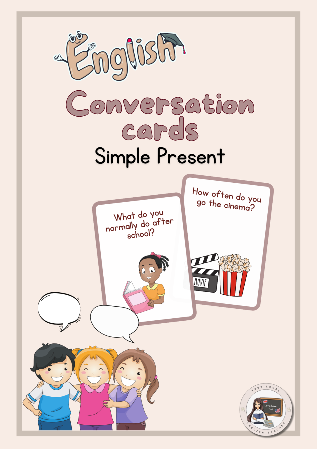 CONVERSATION CARDS - SIMPLE PRESENT | CARTE DI CONVERSAZIONE - SIMPLE ...