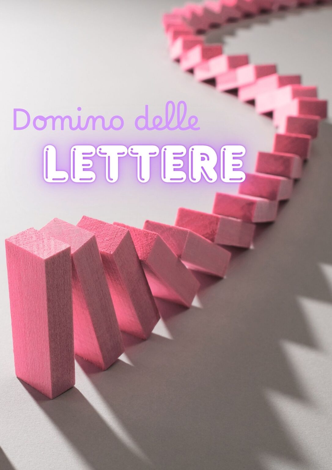 Il domino delle lettere: stampato e script • Edudoro