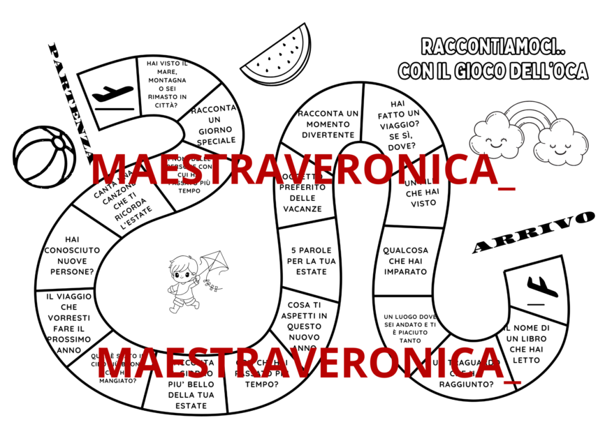 GIOCO DELL'OCA PRIMO GIORNO DI SCUOLA • Edudoro