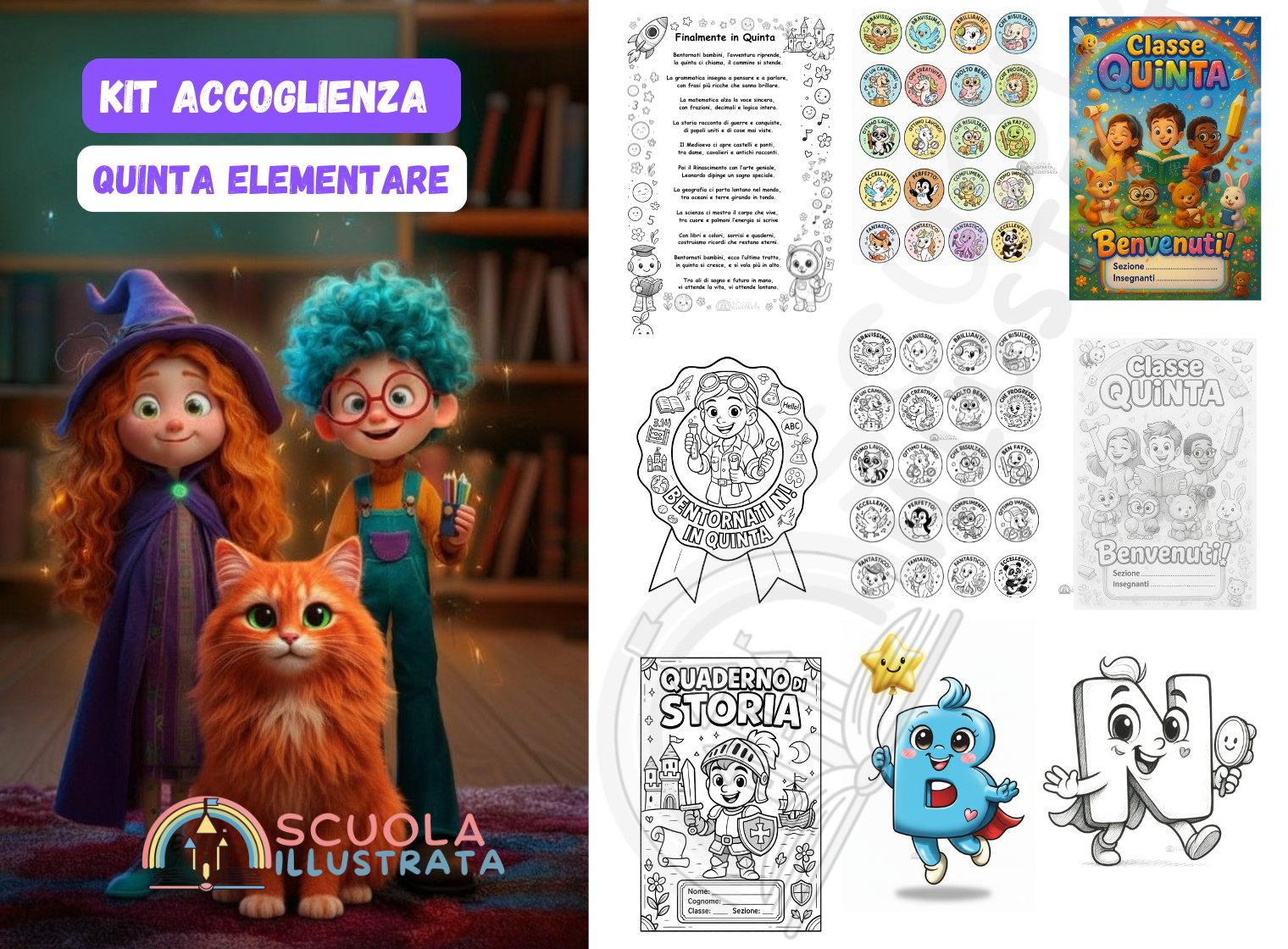 Kit Accoglienza Quinta Elementare – Bentornato a scuola • Edudoro