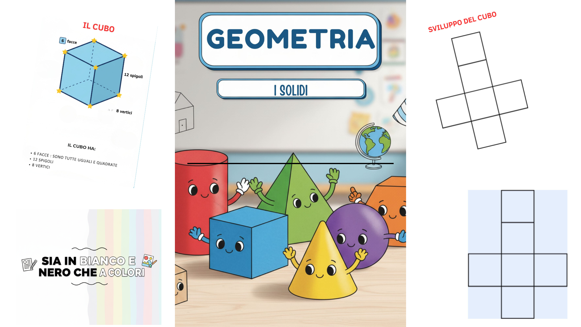 Libricino interattivo sui solidi 3D • Edudoro