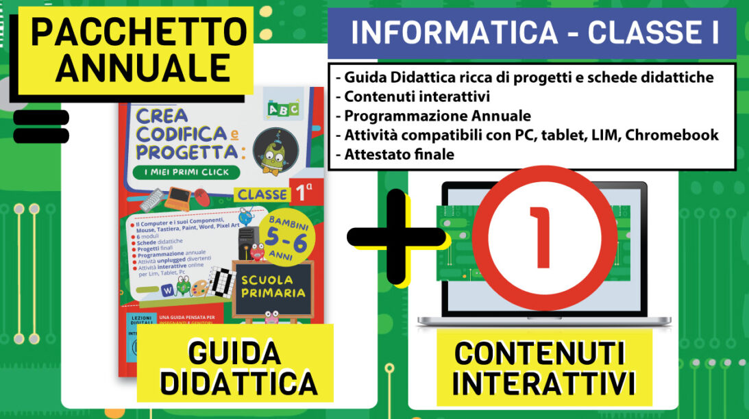 PACCHETTO 1 Informatica e Coding 5-6 Anni – Guida 1 + Percorso Digitale 1 • Edudoro