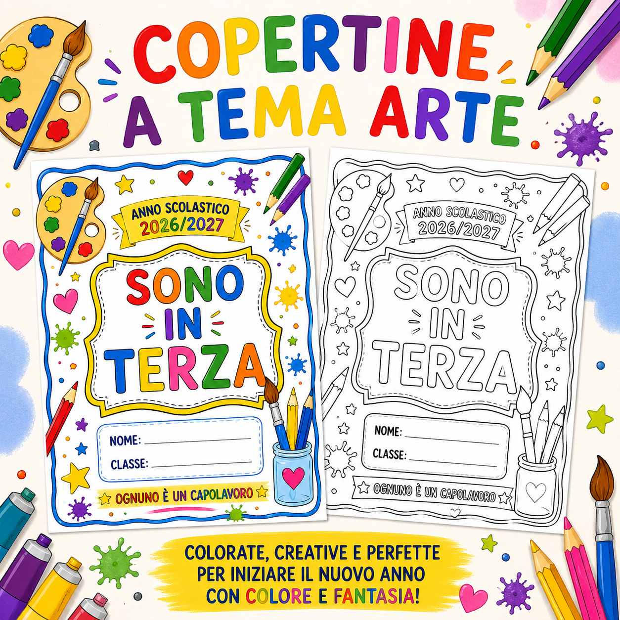 COPERTINE A TEMA ARTE: SONO IN TERZA • Edudoro