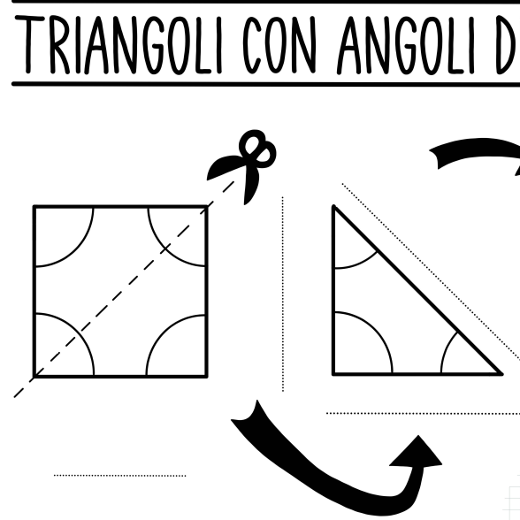 Triangoli con angoli di 45, 45 e 90 gradi • Edudoro
