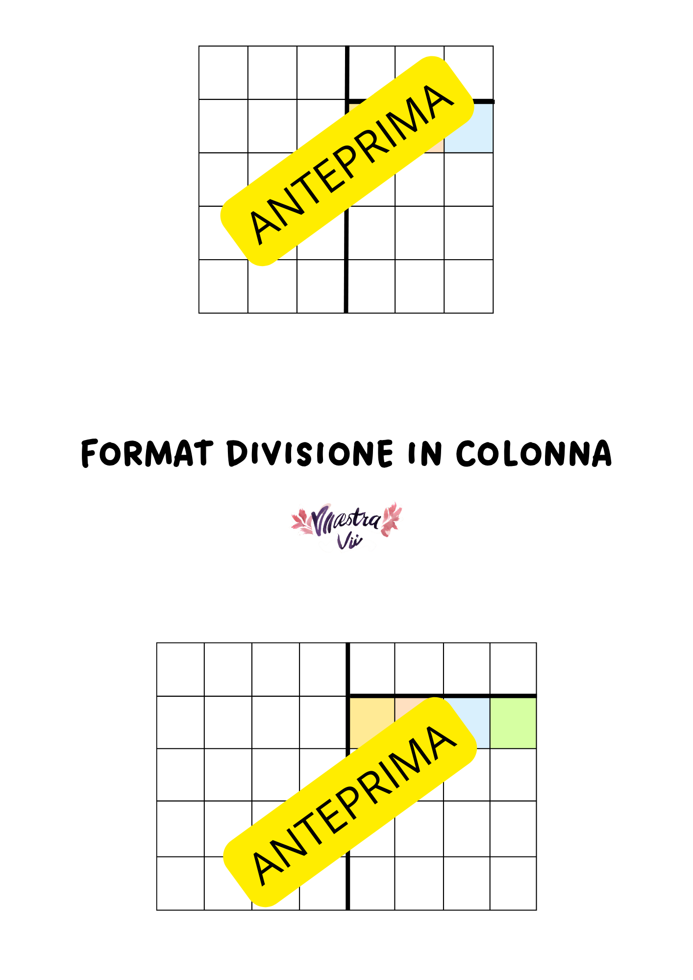 Format divisione in colonna • Edudoro