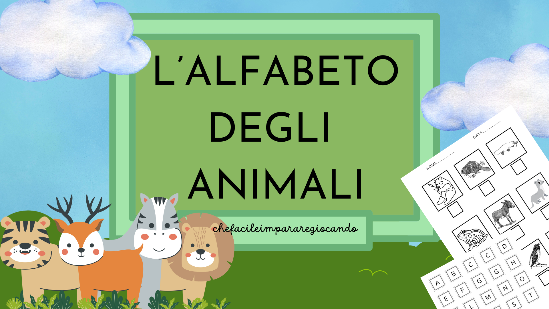 L'ALFABETO DEGLI ANIMALI • Edudoro