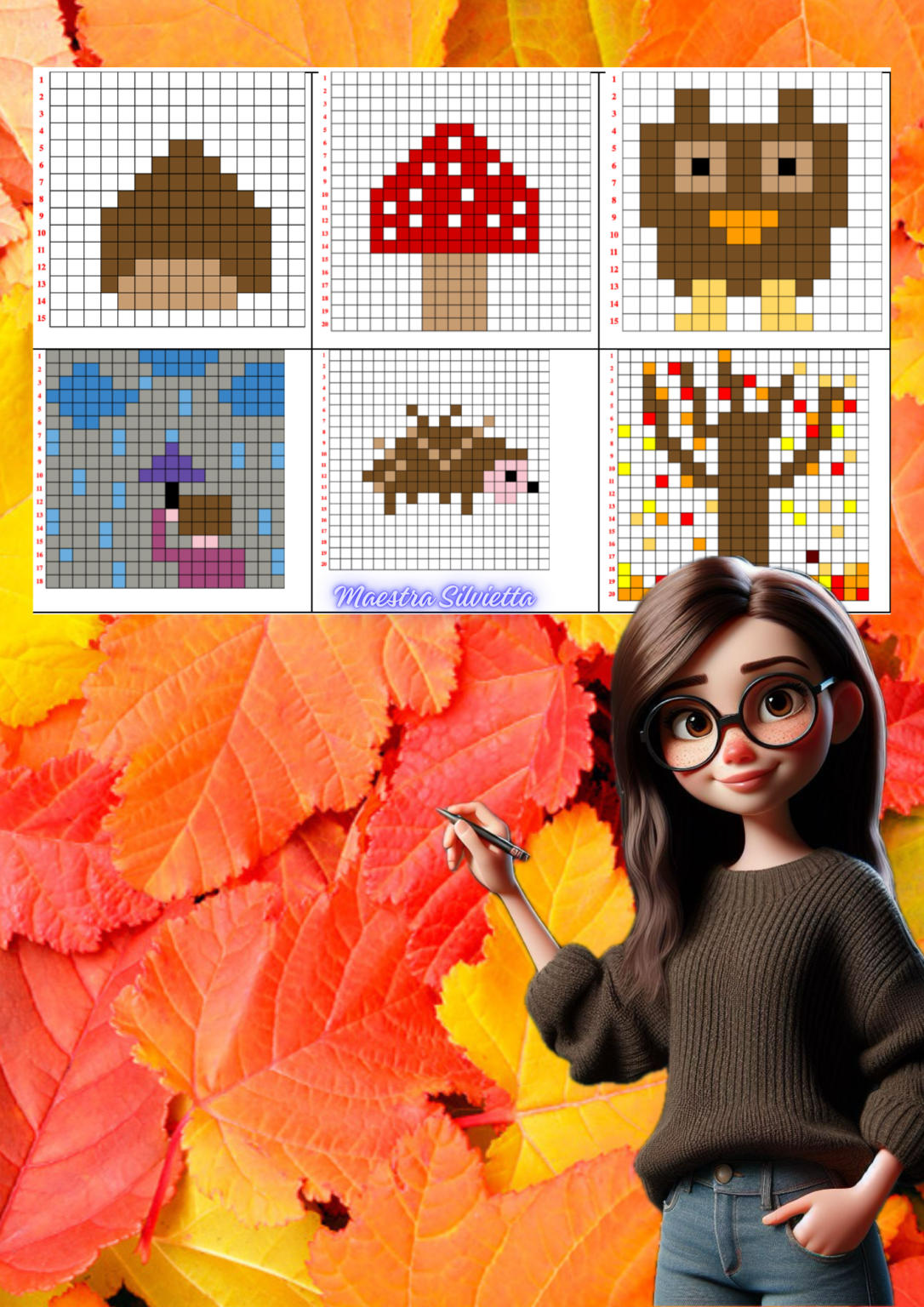 PIXEL ART AUTUNNO • Edudoro