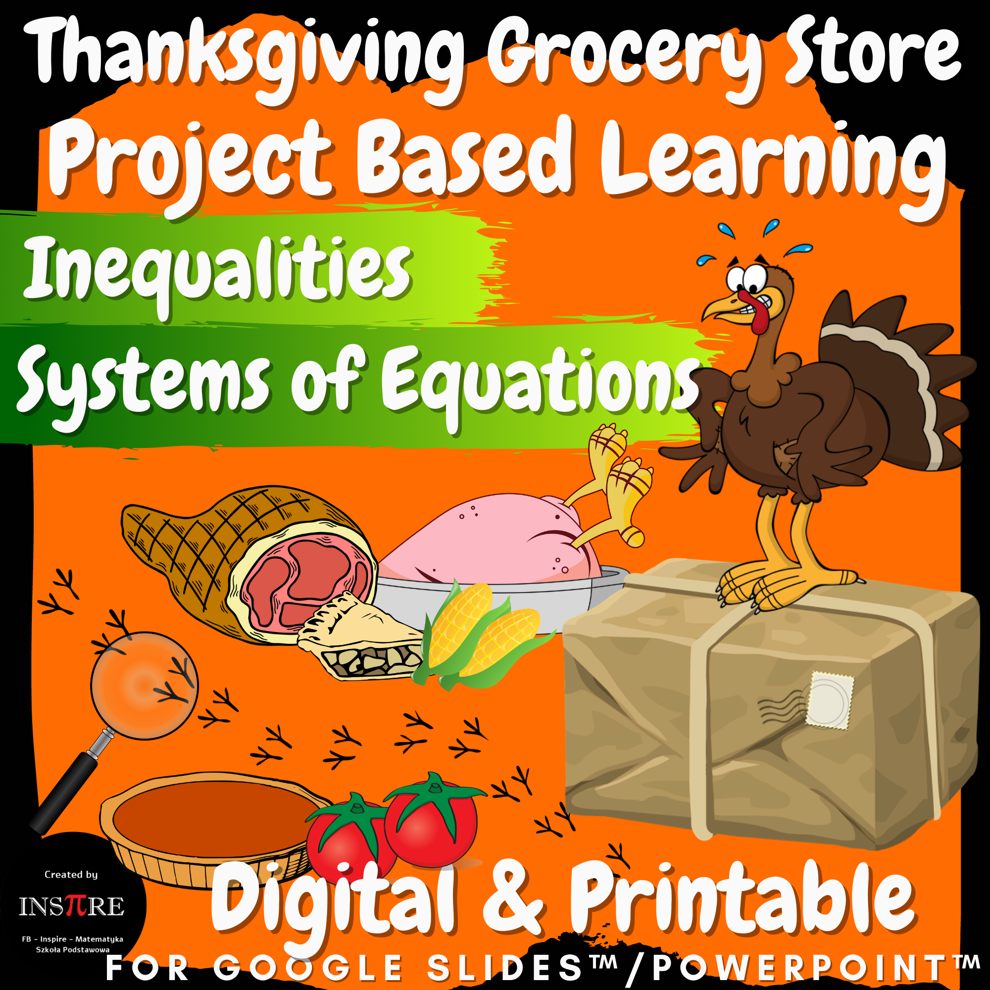 Fall Thanksgiving Project Solving Inequalities Systems of Equations ...