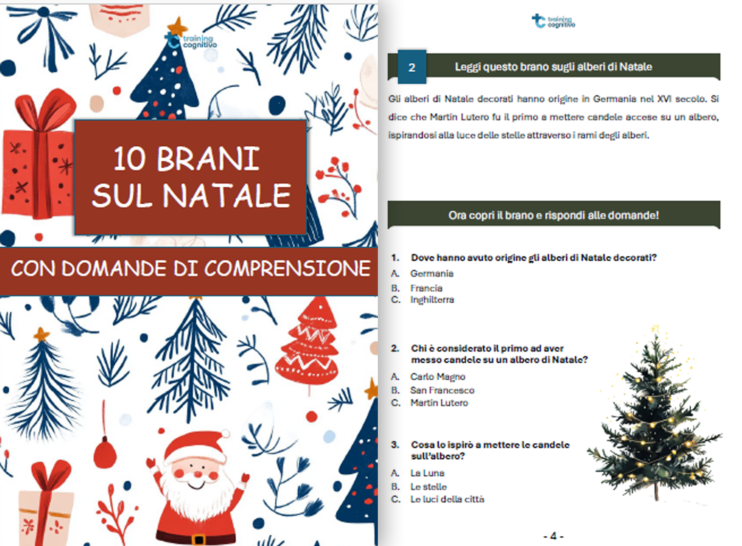 10 brani sul Natale con domande di comprensione • Edudoro