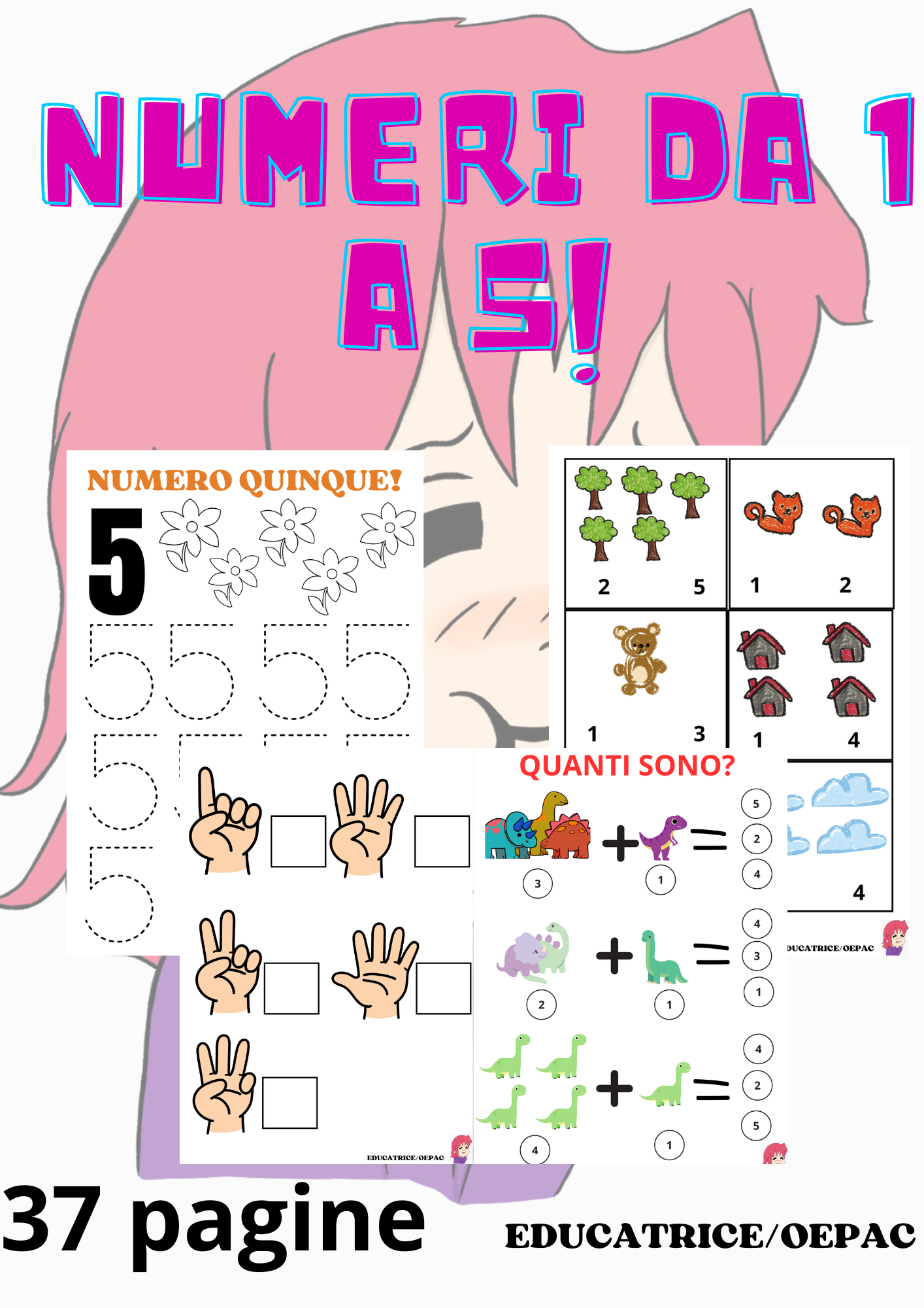 NUMERI DA 1 A 5 • Edudoro