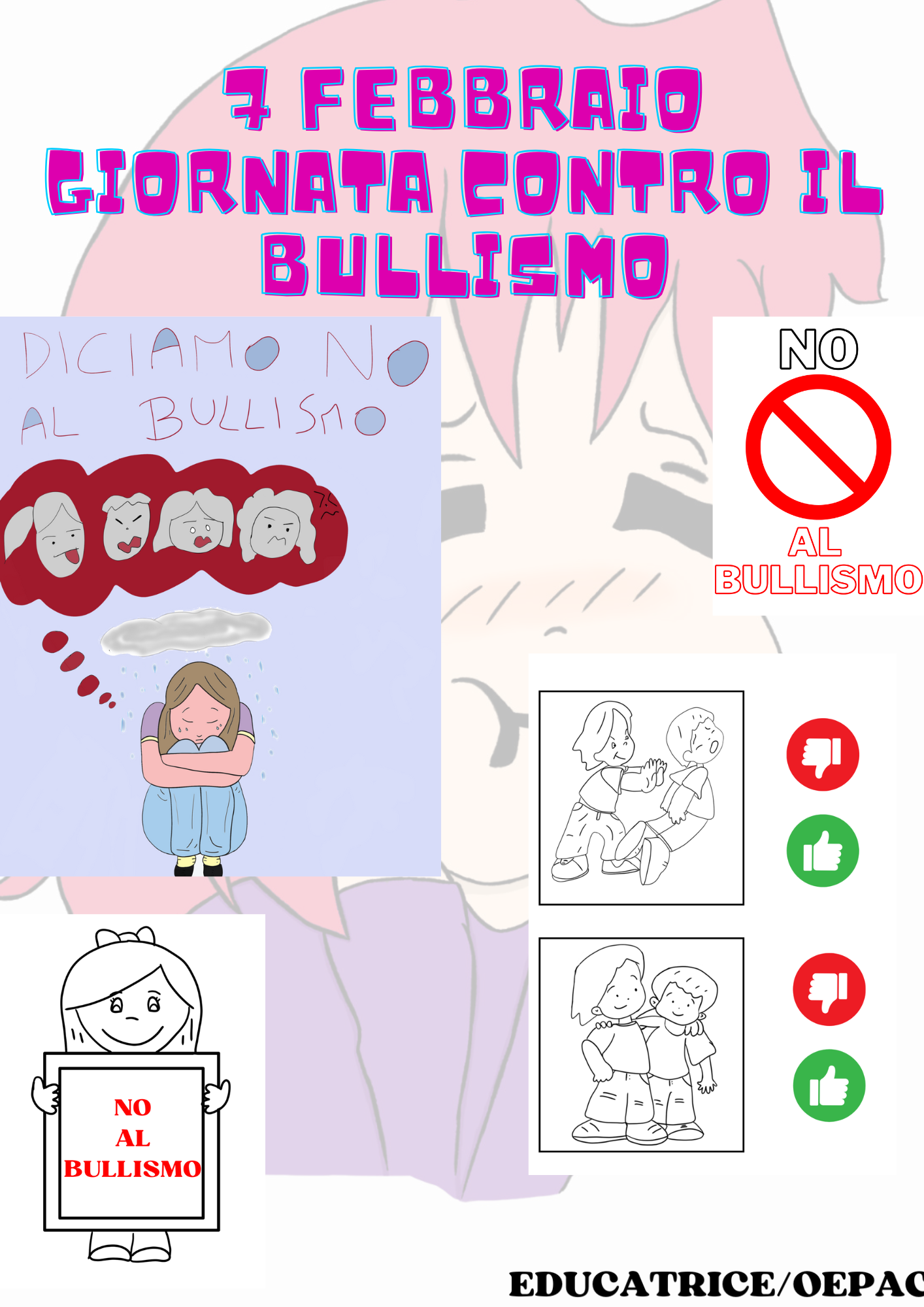 Fermare I Poster Di Bullismo Per La Scuola