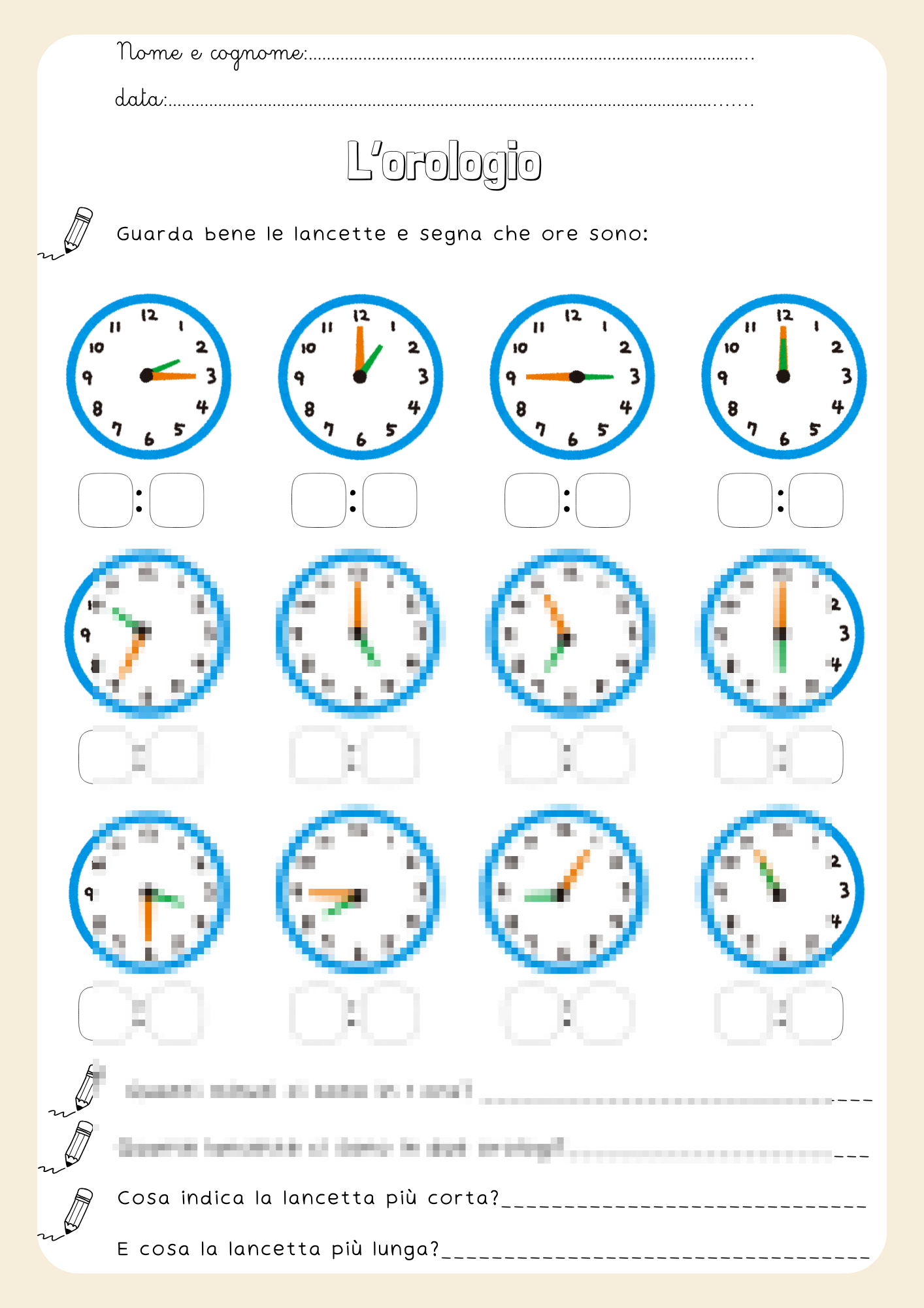 Orologio • Edudoro