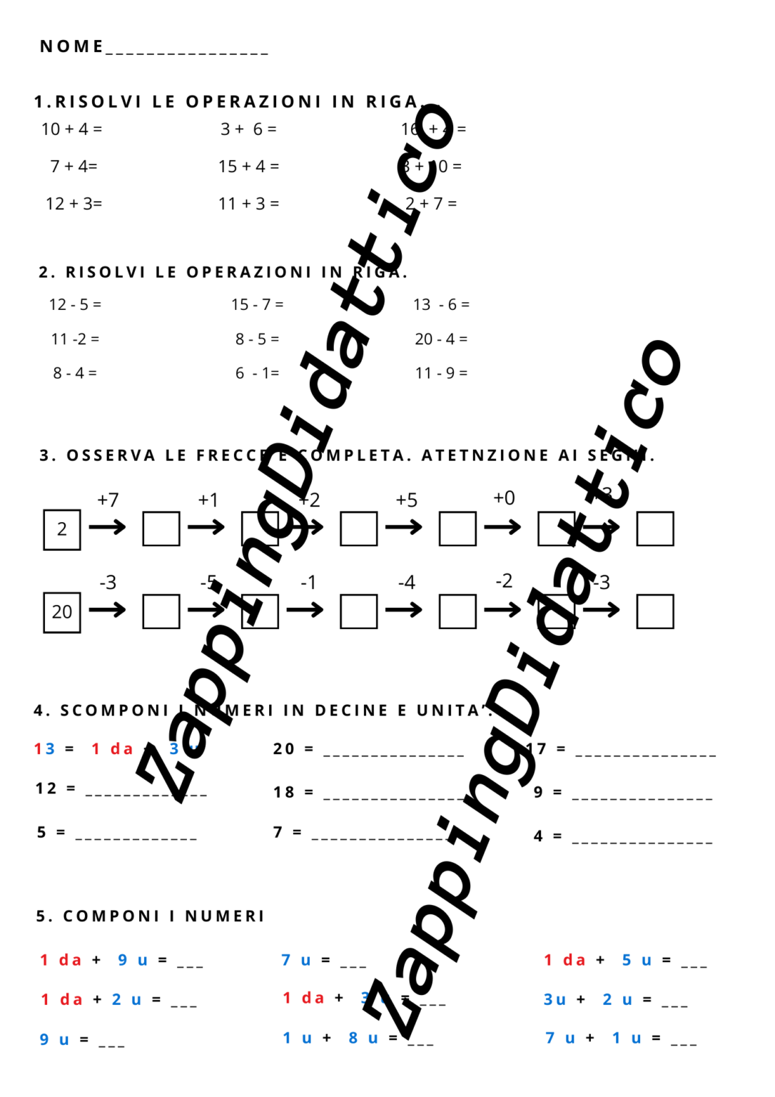 ESERCITAZIONE MATEMATICA • Edudoro