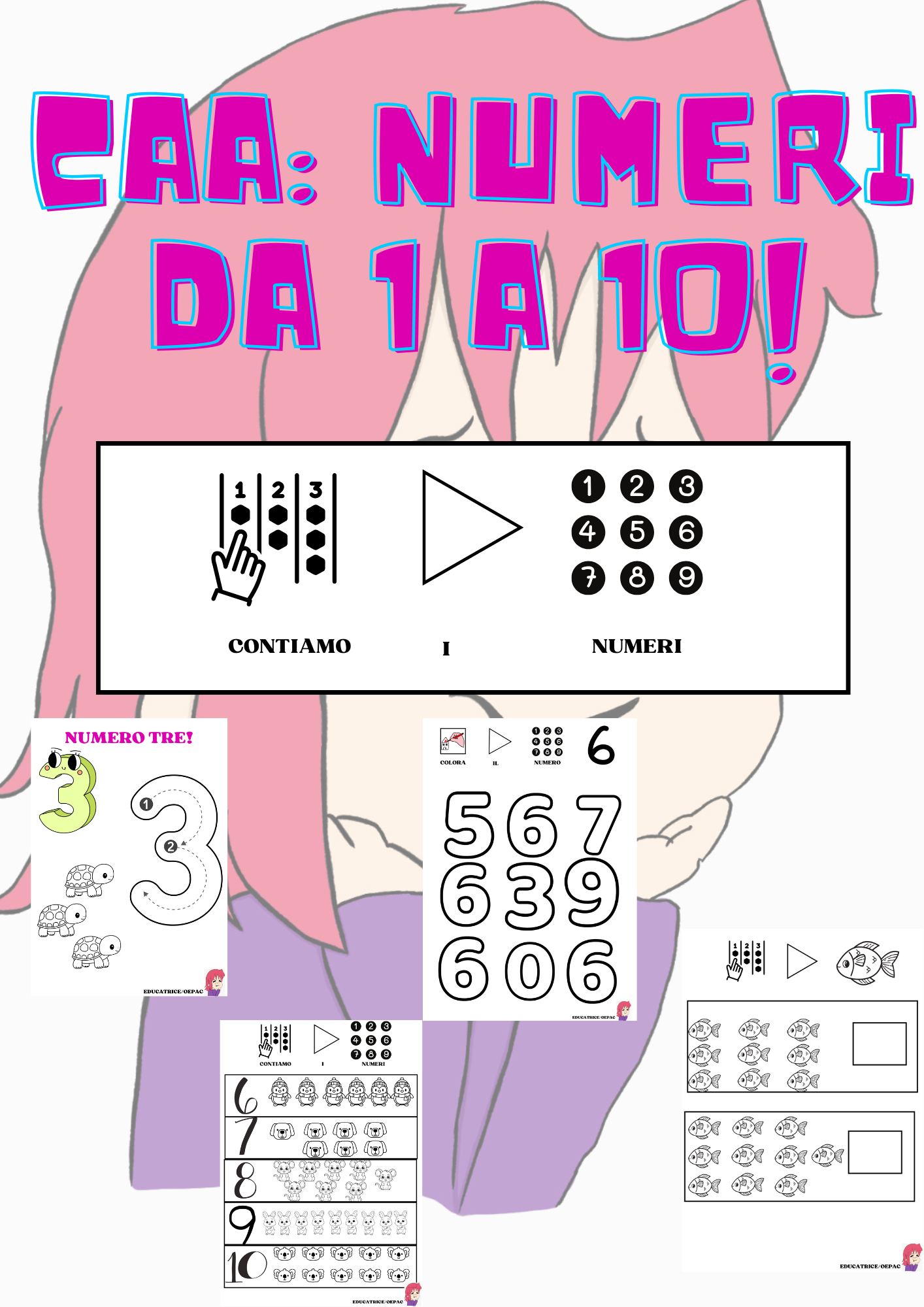 NUMERI CAA: DA 1 A 10! • Edudoro