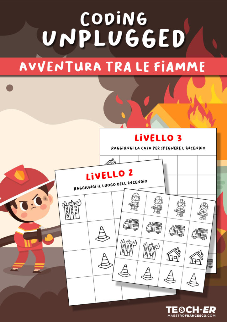 Coding Unplugged - Avventura tra le fiamme • Edudoro