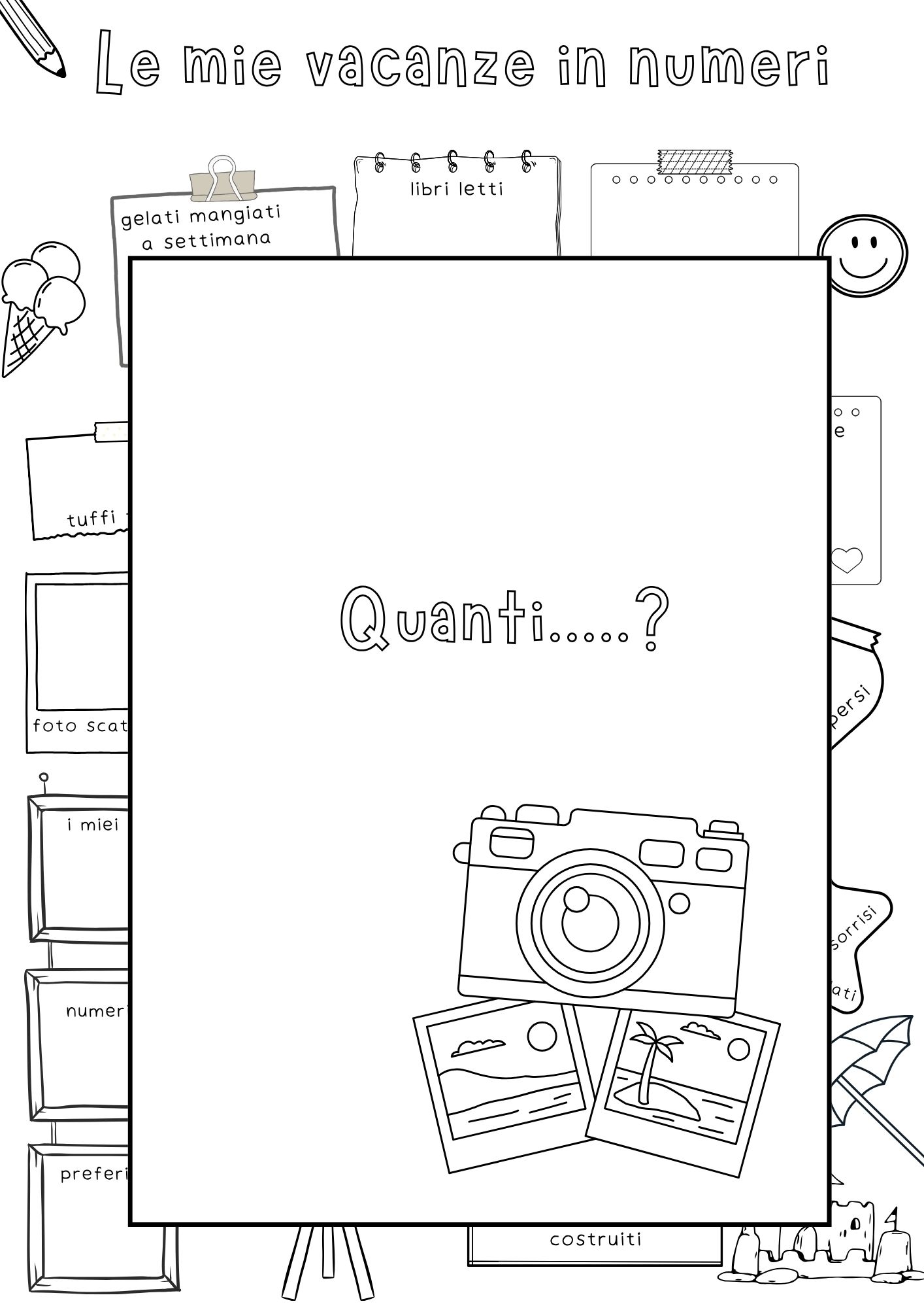 Back to School – “Le mie vacanze in numeri” • Edudoro