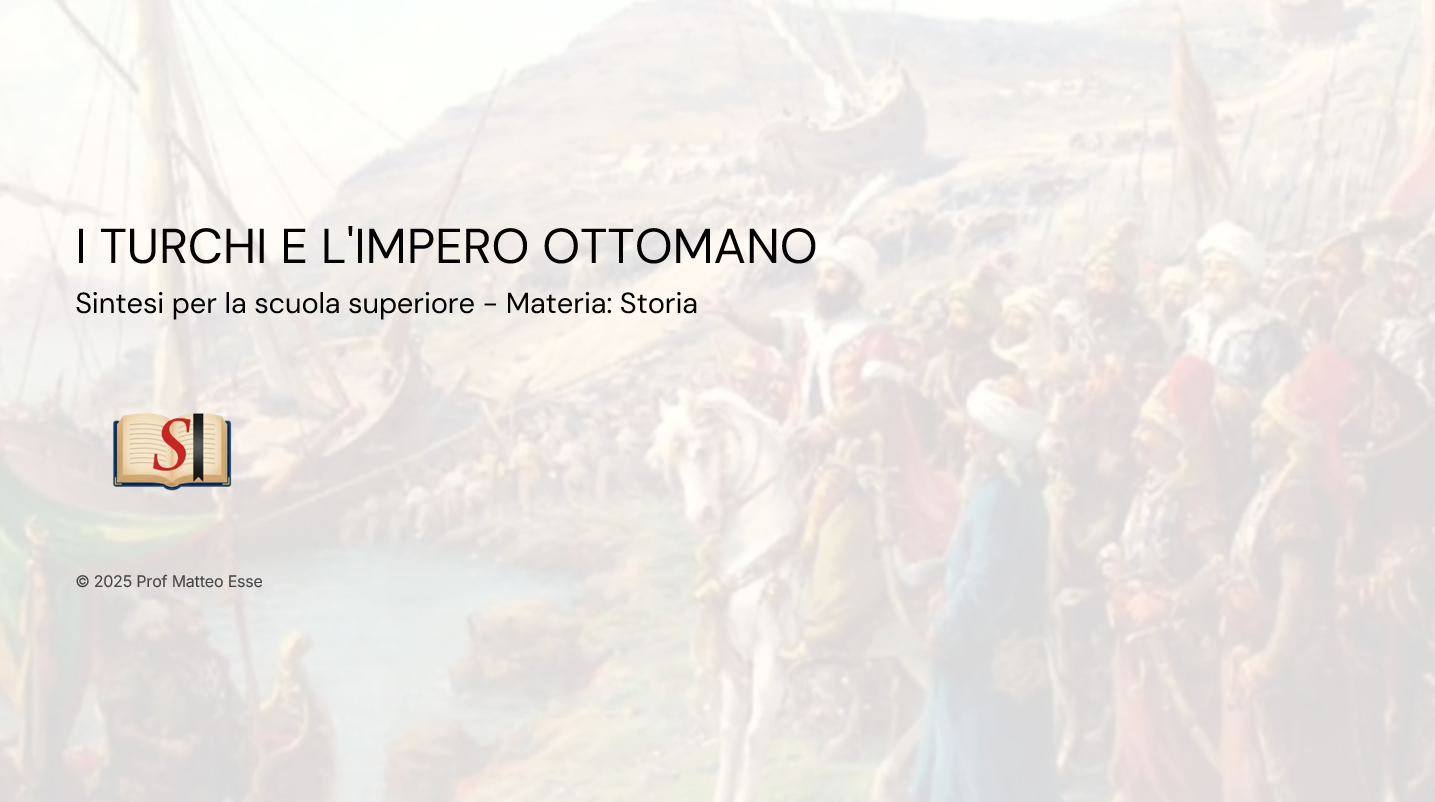 L'Impero Ottomano: Solimano il Magnifico, Lepanto e i Giannizzeri (PPTX ...